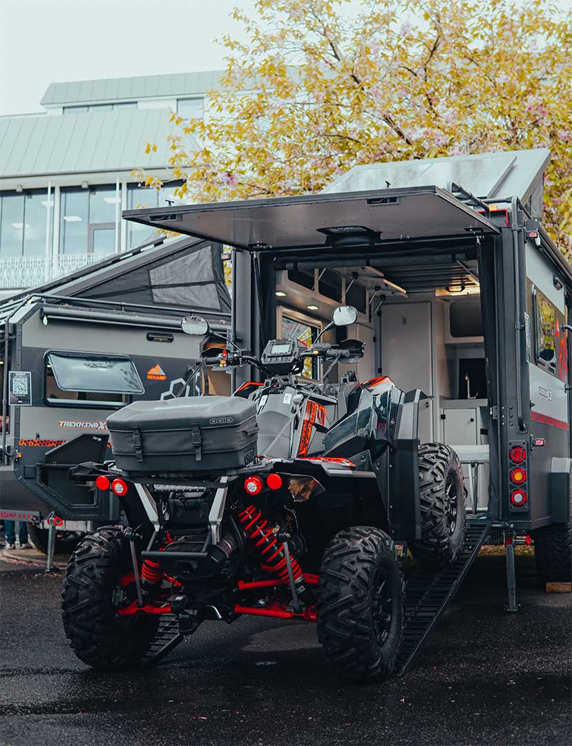 Caravan motorbike - Caravan motorbike carrier - Baze House